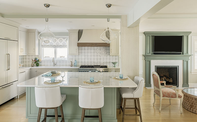 Sea Green Goes Glam in a Salisbury Kitchen - Northshore Magazine