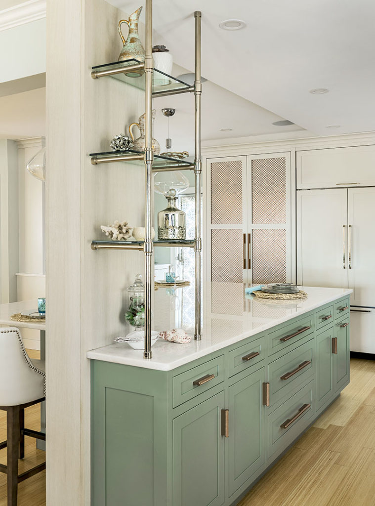 Sea Green Goes Glam in a Salisbury Kitchen - Northshore Magazine