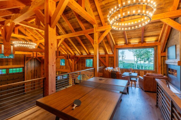 The Barn Yard Creates an Inviting, Expansive Timber Frame Party Barn in ...